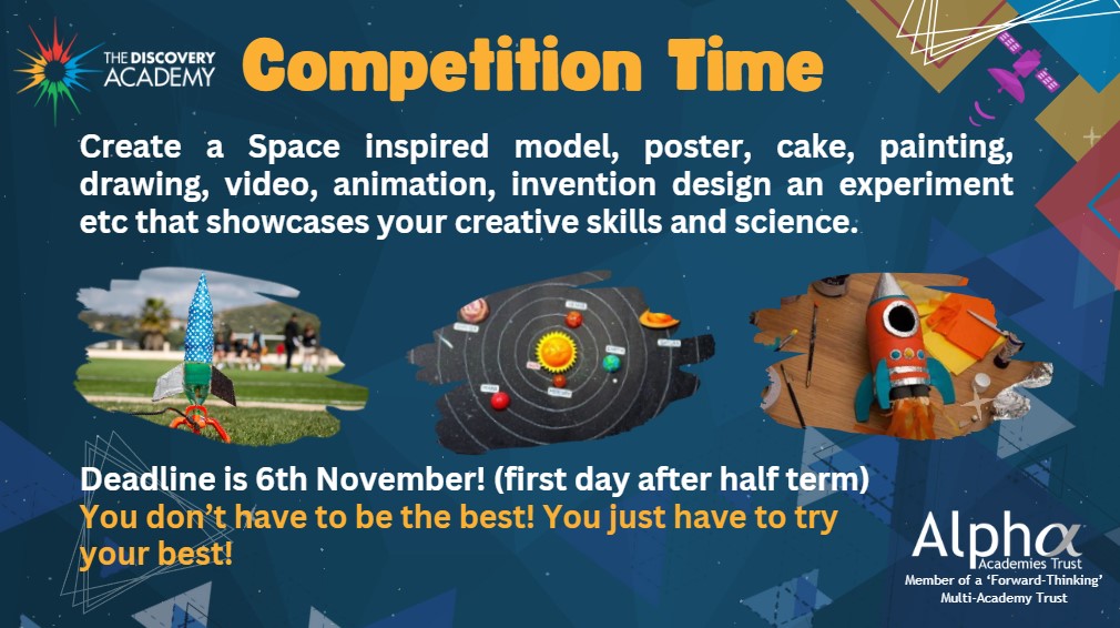 World Space Week - Competition - The Discovery Academy | Stoke on Trent ...